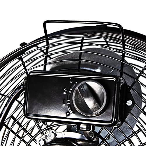 Comfort Zone CZHV12B High Velocity Cradle Fan | 3 Speed, 12 Inch Fan ...