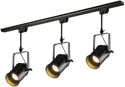 ZJHCC Iluminación de riel de 3 vías, Foco de Techo LED Giratorio, Kit ...