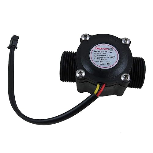 DIGITEN G3/4" Water Flow Sensor, Hall Effect Sensor Flow Meter ...