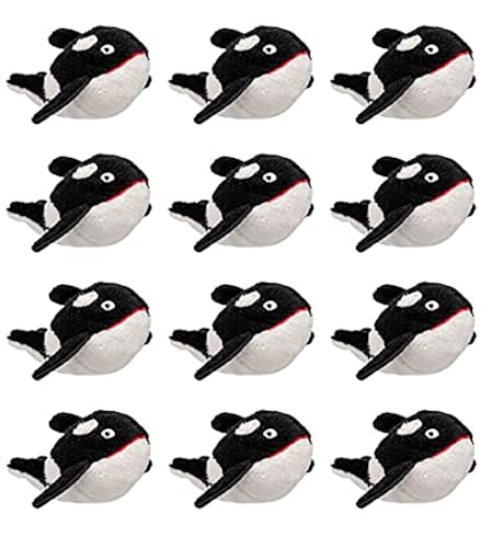 Wildlife Tree 12 Pack Orca Killer Whale Mini 4 Inch Small Stuffed ...