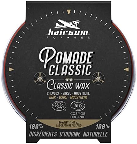 Hairgum Beard Styling Wax and Hair Pomade - Mens Classic Organic Hair ...