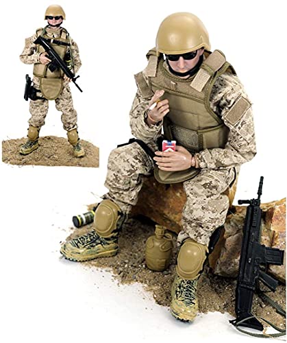 1/6 Scale Army Military Soldier Action Figures, 12 Inch Flexible ...