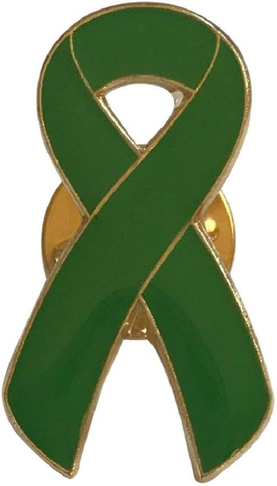 NEW Mental Health Awareness Green Ribbon Brooch Lapel Pin: Amazon.co.uk ...