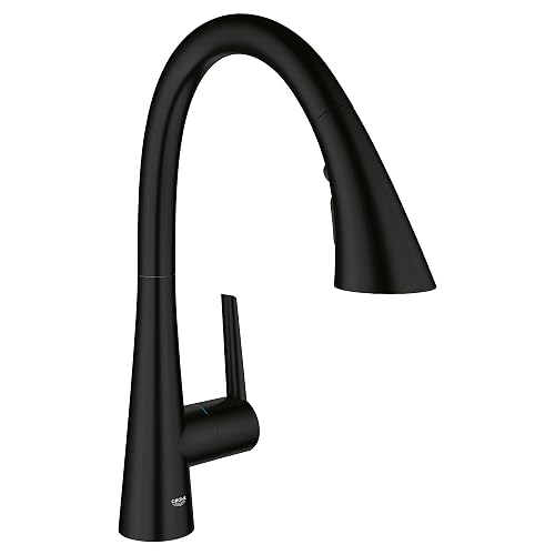 GROHE 322982433 Single-Handle Pull-Down Kitchen Faucet Triple Spray, 1. ...