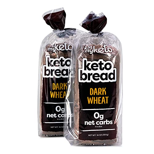 Kiss My Keto Bread Zero Carb (0g-Net) — Dark Wheat | 6g Protein / Slice ...