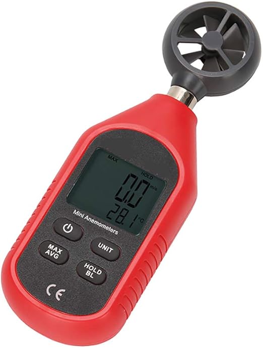 Viento del anemómetro de mano digital de alta velocidad de medición de ...