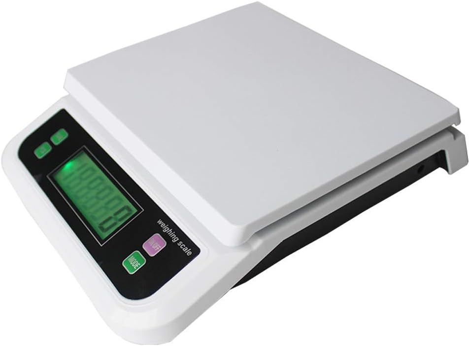 lqgpsx Postplattformwaage, 30 kg Digitale Postpaketwaage Küchenwaage ...