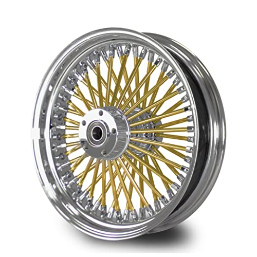18" HARLEY FAT SPOKE WHEEL 18X3.5 52 STAINLESS SPOKES SOFTAIL REAR 2000 ...