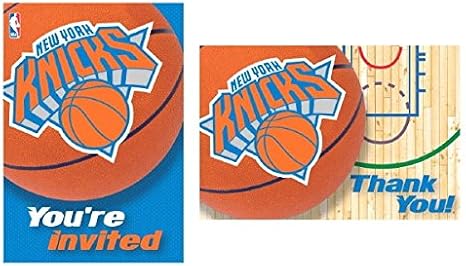 Amazon.com: "New York Knicks NBA Collection" Party Invitation and Thank ...
