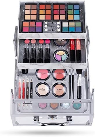 Hot Sugar Mixed Beauty Makeup Kit Cosmetic Set All in One Train Case ...