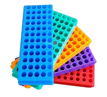 5 Pcs Tube Rack Double Panel Microcentrifuge PCR Centrifuge Tube Holder ...