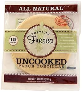 Tortilla Fresca, Uncooked Flour Tortillas, 21 oz: Amazon.com: Grocery ...