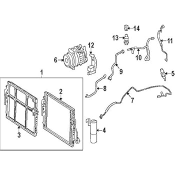 Amazon.com: Mercedes-Benz 221 501 03 54, A/C Condenser: Automotive