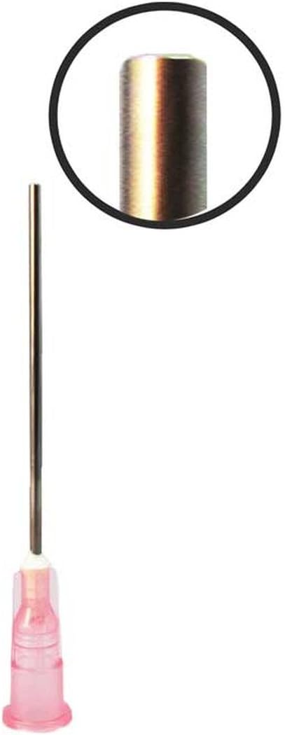TERUMO 18G X 1.5 1 1/2 1.2X40MM PINK BLUNT MIXING NEEDLES WITHOUT BEVEL ...