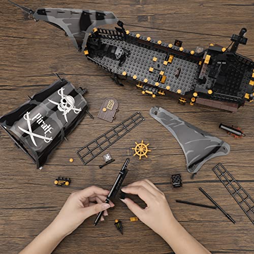 Pirate Ship Building Kits,Compatible with Lego Pirates Ship Sets ...