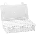 Amazon.com: 1 Pack 64 Grids Diamond Painting Tool Box Container Craft Storage with Adjustable ...