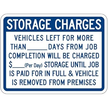 Amazon.com : STOPSignsAndMore - Auto Repair Hourly Labor Rate Sign ...
