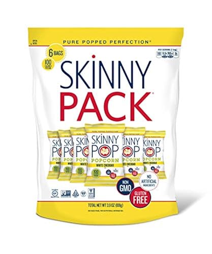 Skinny Popcorn White Cheddar Snack Packs, 0.65 Oz, 6 Count in Kuwait ...