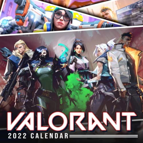 Valorant 2022 Calendar: Action Video Game Squared Monthly Calendar Mini ...