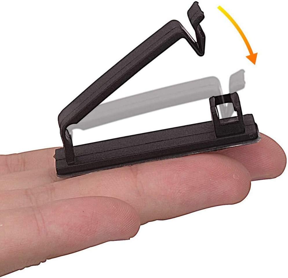 30 Packs Cable Management Clips, Wire Clamps with Strong Adhesive Pad ...