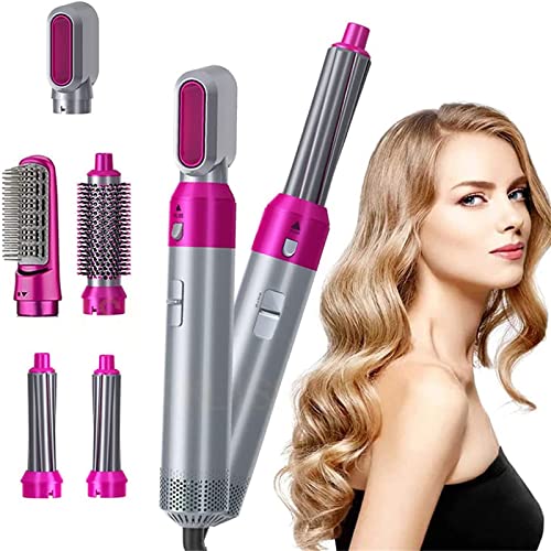 Hair Dryer Brush 5 in 1 Curler Hot Air Wrap Comb Brush Blow Air Brush ...