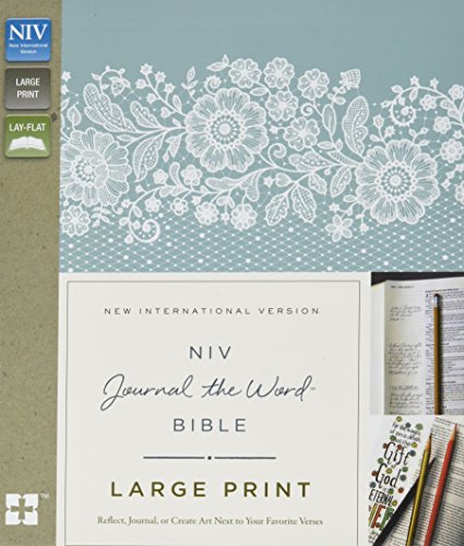 NIV, Journal the Word Bible, Large Print, Leathersoft, Teal/Tan ...