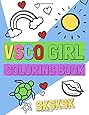 VSCO Girl Coloring Book SKSKSK: 8.5 x 11 inches, single sided pages ...