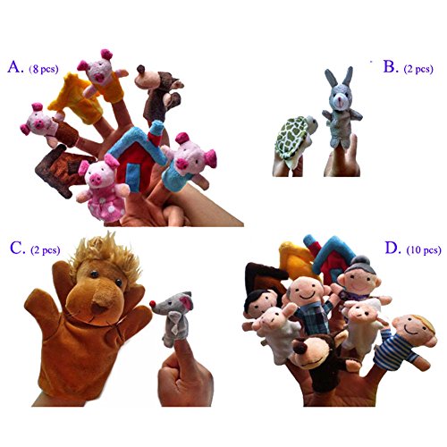 Buy iecool The Fairy Tale Finger Puppets Set for The Three Little Pigs ...