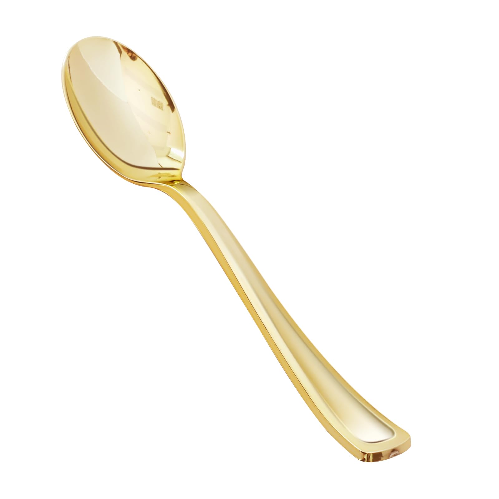 Mua 300 Pack 6.9 Inch Gold Plastic Spoons, Heavy Duty Plastic ...
