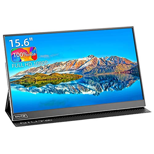 NIUTO 15.6 Portable Monitor Full HD 1080P Portable Laptop USB C Display ...