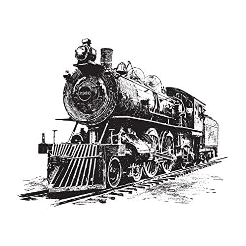 Amazon.com: Steam Locomotive 2890 Wall Decal for Railroad Themed Rooms ...