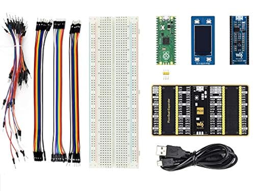 waveshare for Raspberry Pi Pico Evaluation Kit B Include Pi Pico Board with Pre-Soldered Header ...