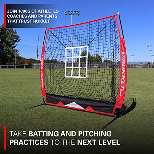 Rukket 5x5 Baseball & Softball Net | Practice Hitting, Pitching ...