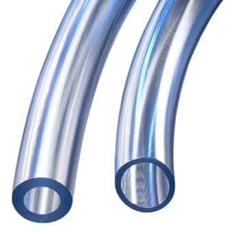 Kuriyama Flexible Tubing, Clear, PVC, 1" ID, 1-1/2" OD, 35 PSI Max ...