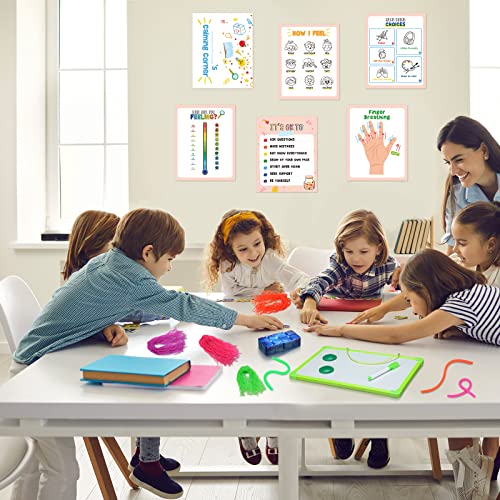 16 Pack Calm Down Corner Classroom Kit, Feelings Poster, Emotion Puzzle ...