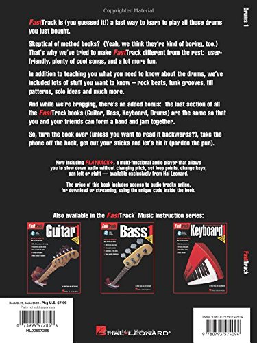 FastTrack Music Instruction - Drums, Book 1 (Fasttrack Series) - My ...
