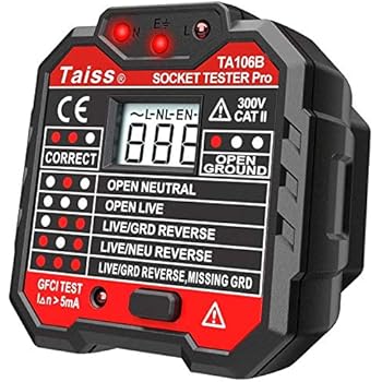 Sperry Instruments GFI6302 GFCI Outlet/Receptacle Tester, Standard 120V ...