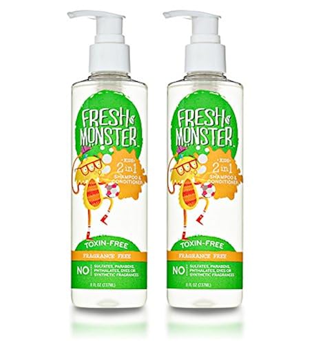 Fresh Monster 2-in-1 Kids Shampoo & Conditioner, Toxin-Free ...