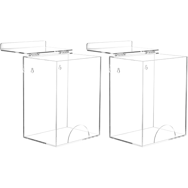 Acrylic Wall Dispenser 2 Pack Clear Acrylic Wall Mount Dispensers – For ...
