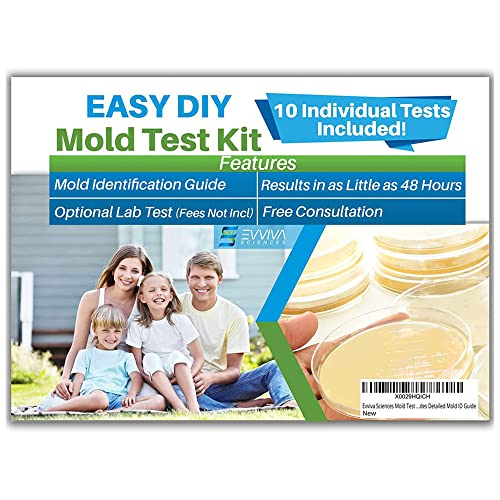 Evviva Sciences Mold Test Kit for Home - 10 Simple Detection Tests w ...