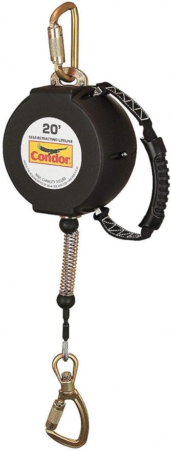 Self Retracting Lifeline, 20 ft, 310 lb. - - Amazon.com