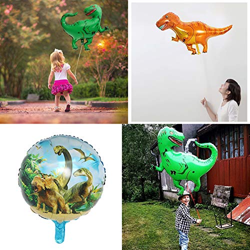 Balloon Dinosaurs, 7Pcs Giant Foil Dinosaur Balloon Jurassic World Birthday Party Supplies ...
