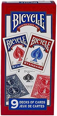 Bicycle Playing Card Decks,Standard Face - 9 Packs: Amazon.ca: Sports ...