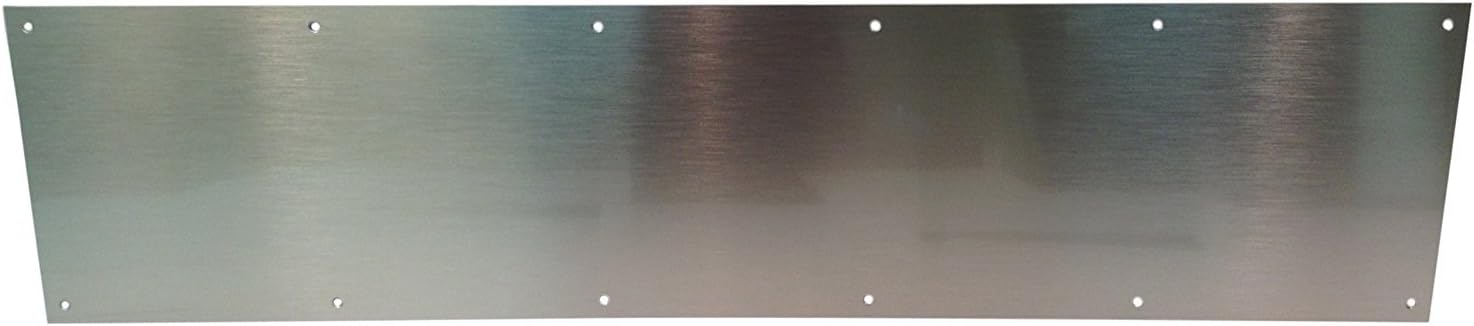 Stainless Steel Door Kick or Mop Plate, 10" x 30" Plate Size, for Door ...