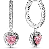 Amazon.com: PANDORA Blue Butterfly Hoop Earrings - Unique Earrings for ...