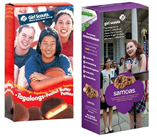 Girl Scout Cookies - Samoas (Caramel De Lites) and Tagalongs (Chocolate ...