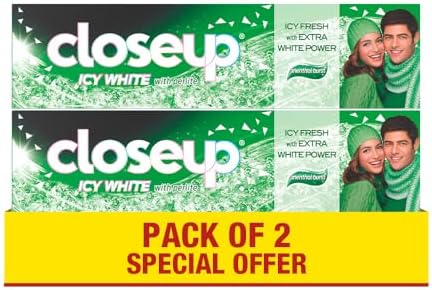 Close Up Icy White Toothpaste, for extra white power, Menthol Burst ...