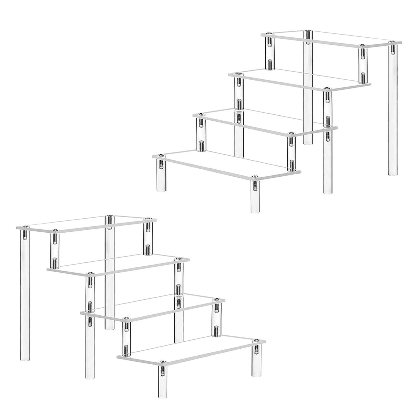 AZEAM Display Stand Acrylic Riser,Perfume Organizer Clear Display Riser ...