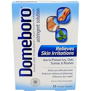 Amazon.com: Domeboro Astringent Solution, one box of 12 packets: Health ...