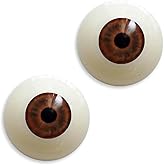 Amazon.com: Realistic Acrylic Halloween Eyeball 1 Pairs Half Round ...